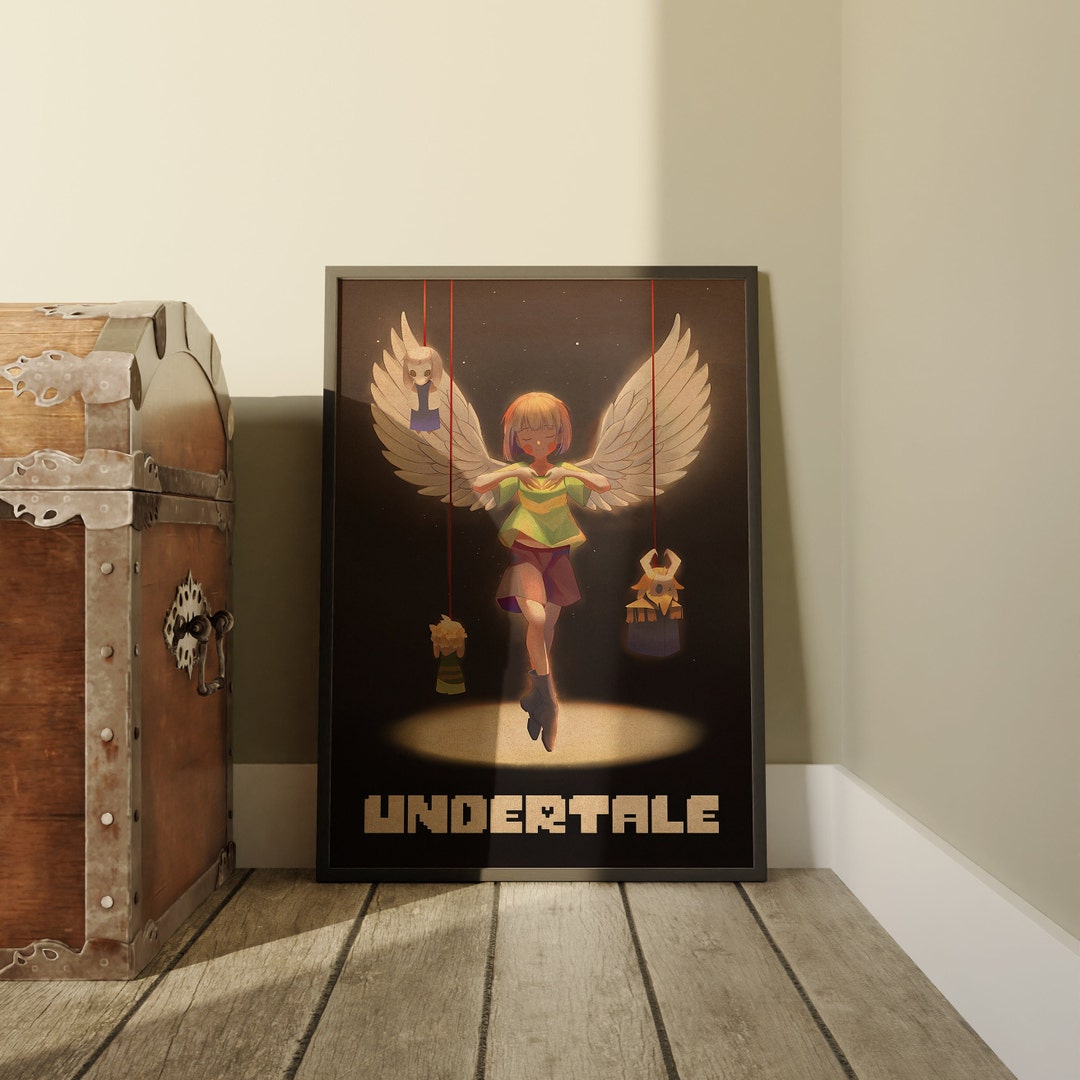 Undertale Game Poster, Retro Wall Art, Vintage Home Decor, Kraft Paper ...