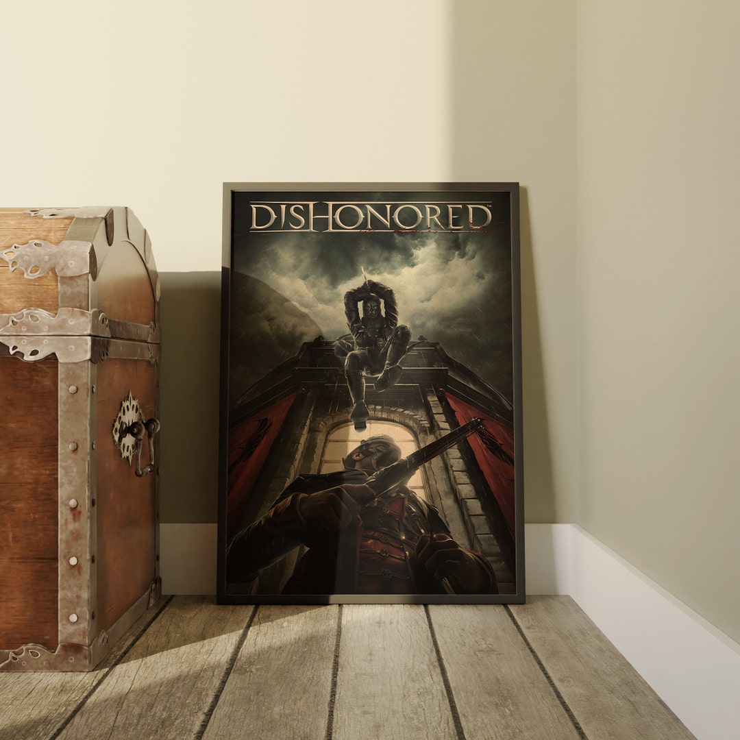 Dishonored Game Poster, Video Game Wall Art, Kraft Paper Print, Home ...