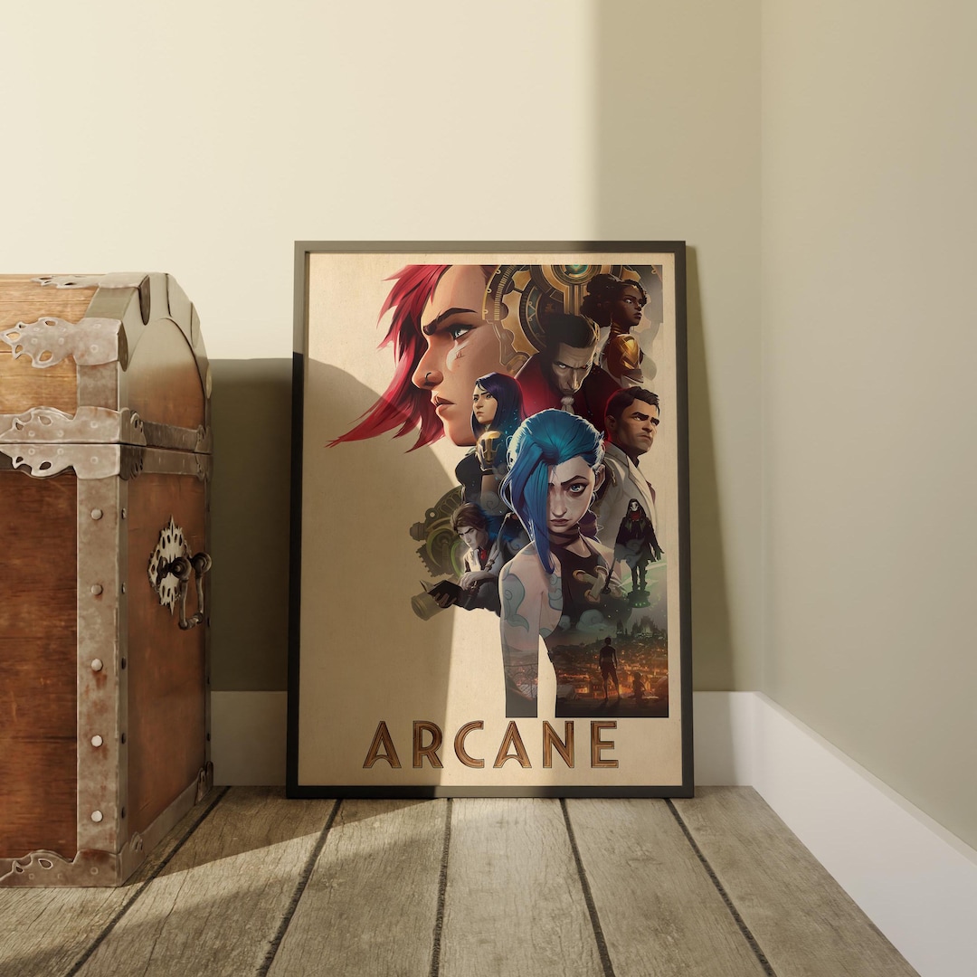 Arcane TV Series Poster, League of Legends Inspired Artwork, Stunning ...