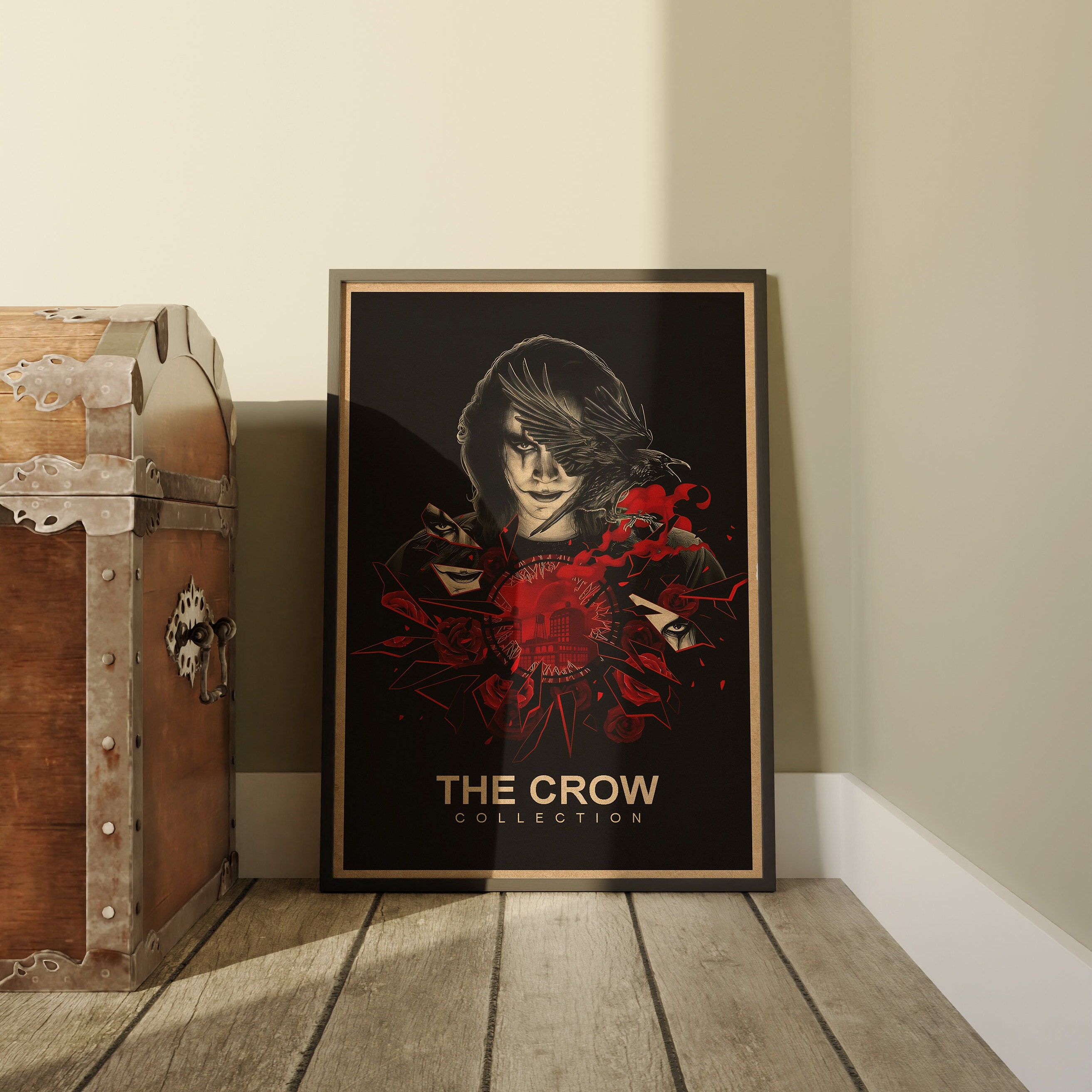 The Crow Retro Poster, Brandon Lee Wall Art, Kraft Paper Print, Cult ...