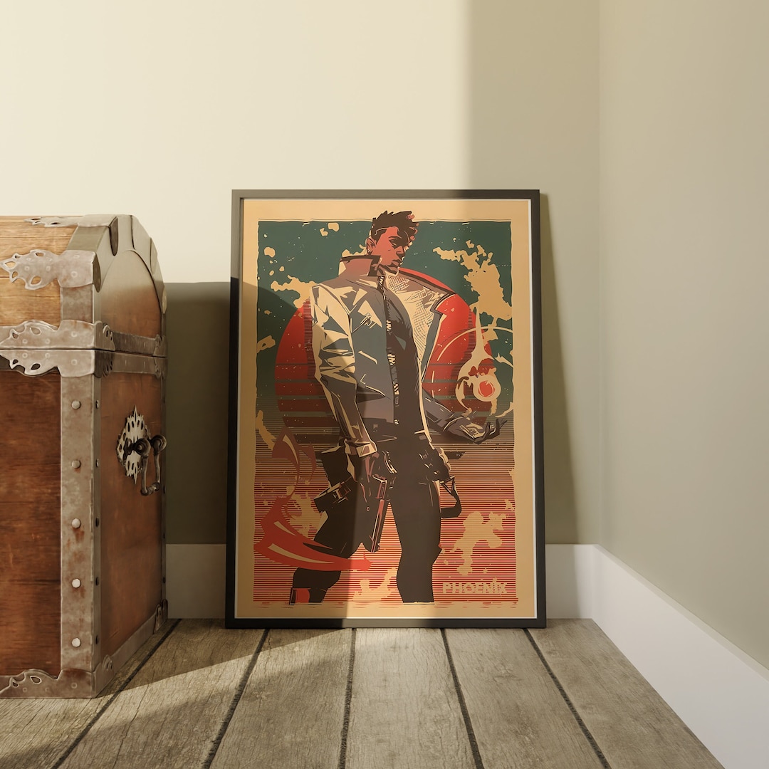 Valorant Poster, Vintage Wall Art, Kraft Paper Print, Gaming Room Decor ...