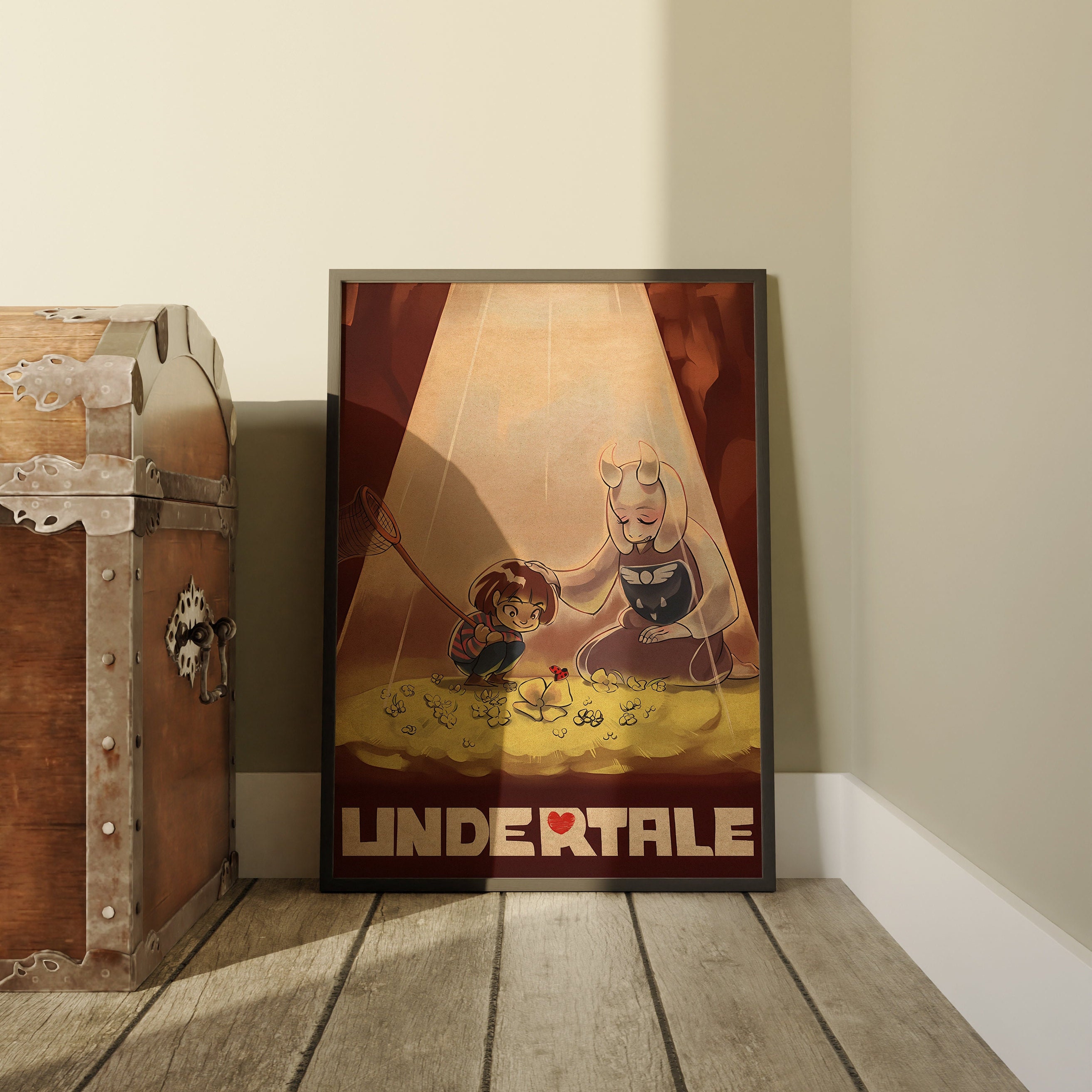 Undertale Game Poster, Retro Wall Art, Vintage Home Decor, Kraft Paper ...