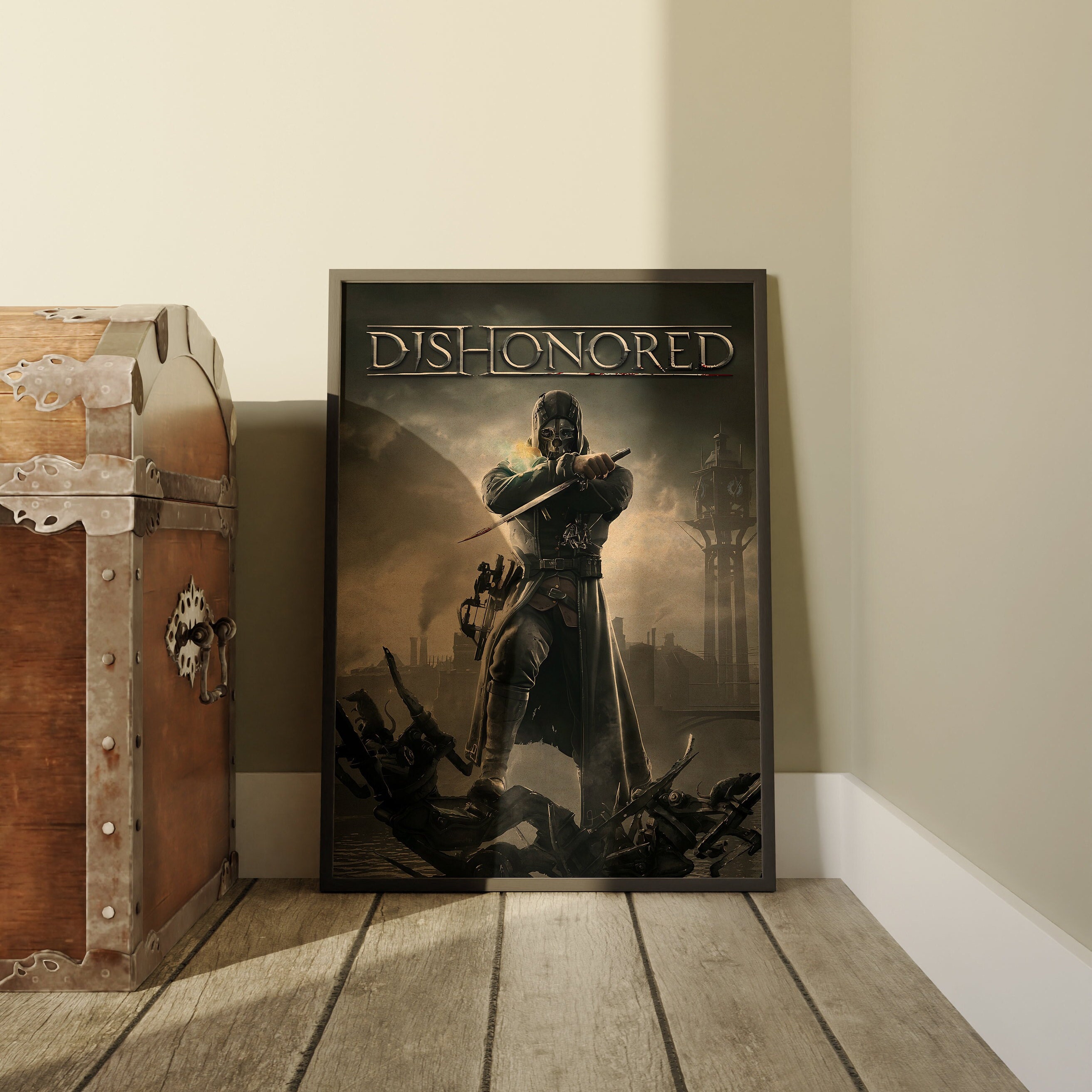 Dishonored Game Poster, Video Game Wall Art, Kraft Paper Print, Home ...