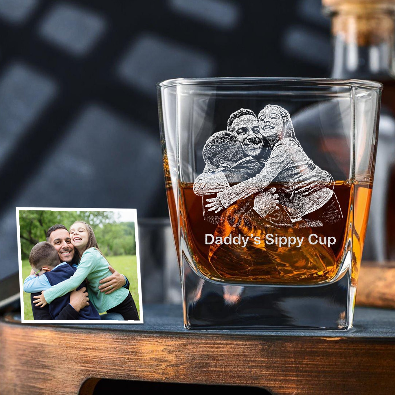 Personalized Father's Day Gifts for Dad - Custom Photo Engraved on ...