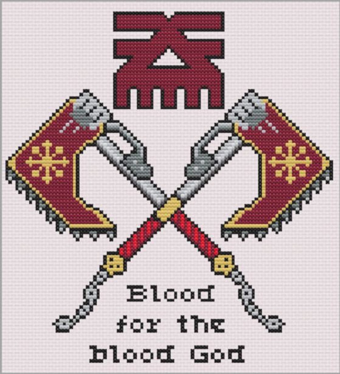 Angry Chop Chop Cross Stitch Pattern - Etsy UK