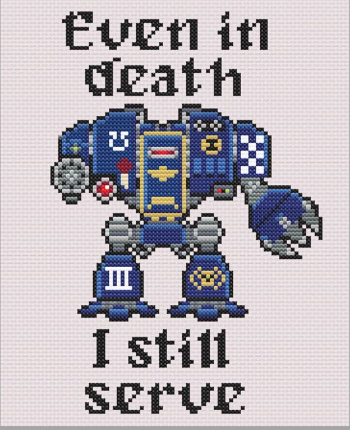 Dreadnought Cross Stitch Pattern Warhammer 40k - Etsy