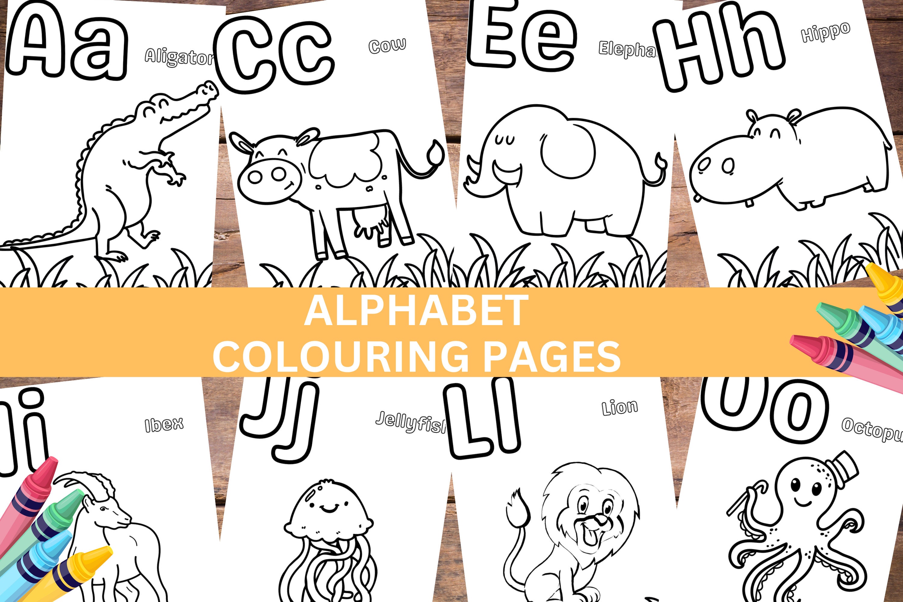 Alphabet Colouring Pages for Kids Toddlers Preschoolers Toddlers ...