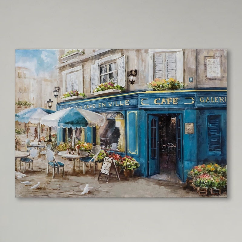Cafe Painting - Etsy
