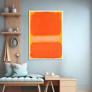 Bold Abstract Sunset - Mark Rokhto Canvas Print Art for Modern Home ...