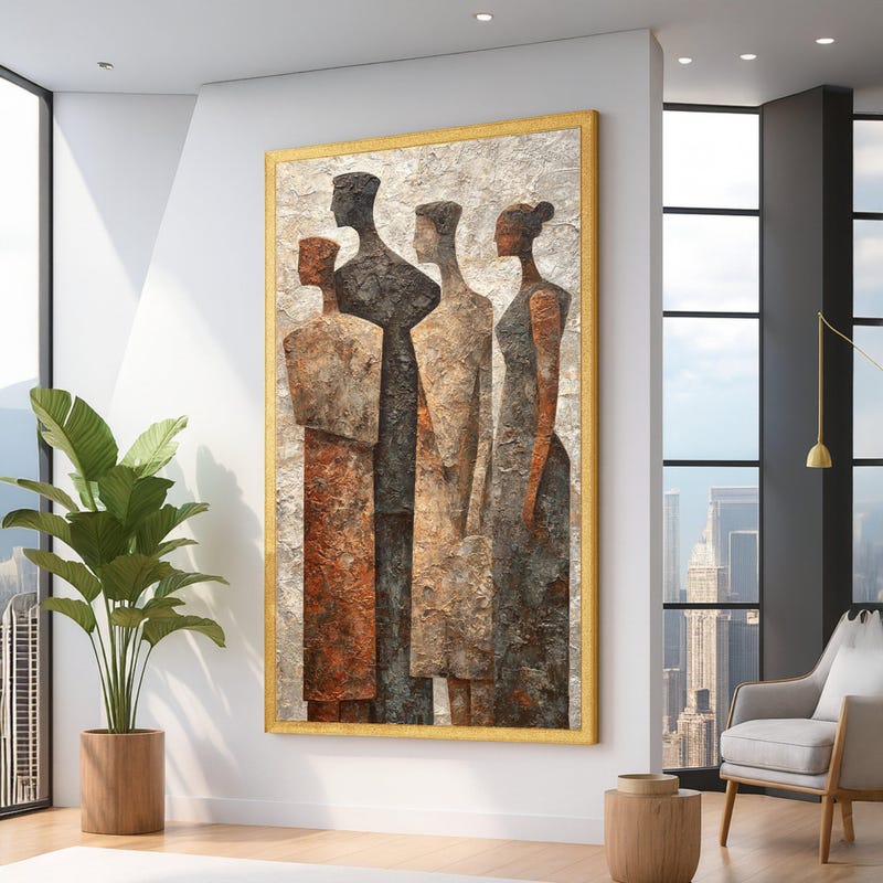 Abstract Art Human Figures - Etsy