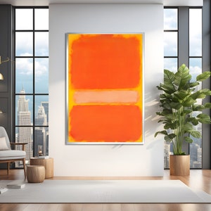 Bold Abstract Sunset - Mark Rokhto Canvas Print Art for Modern Home ...