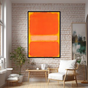 Bold Abstract Sunset - Mark Rokhto Canvas Print Art for Modern Home ...