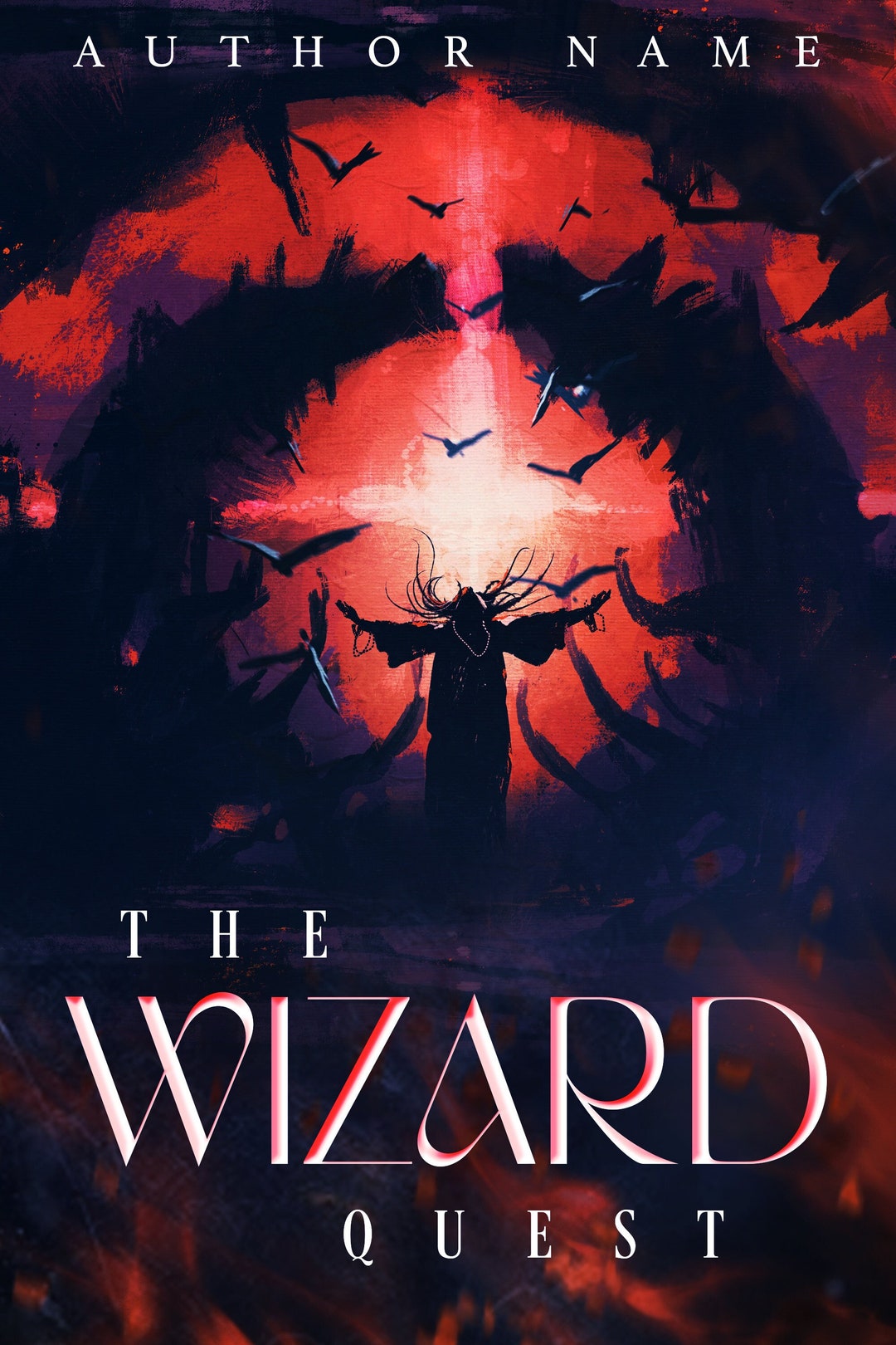 Wizard Quest Premade Cover Design customize With Your Book Title ...