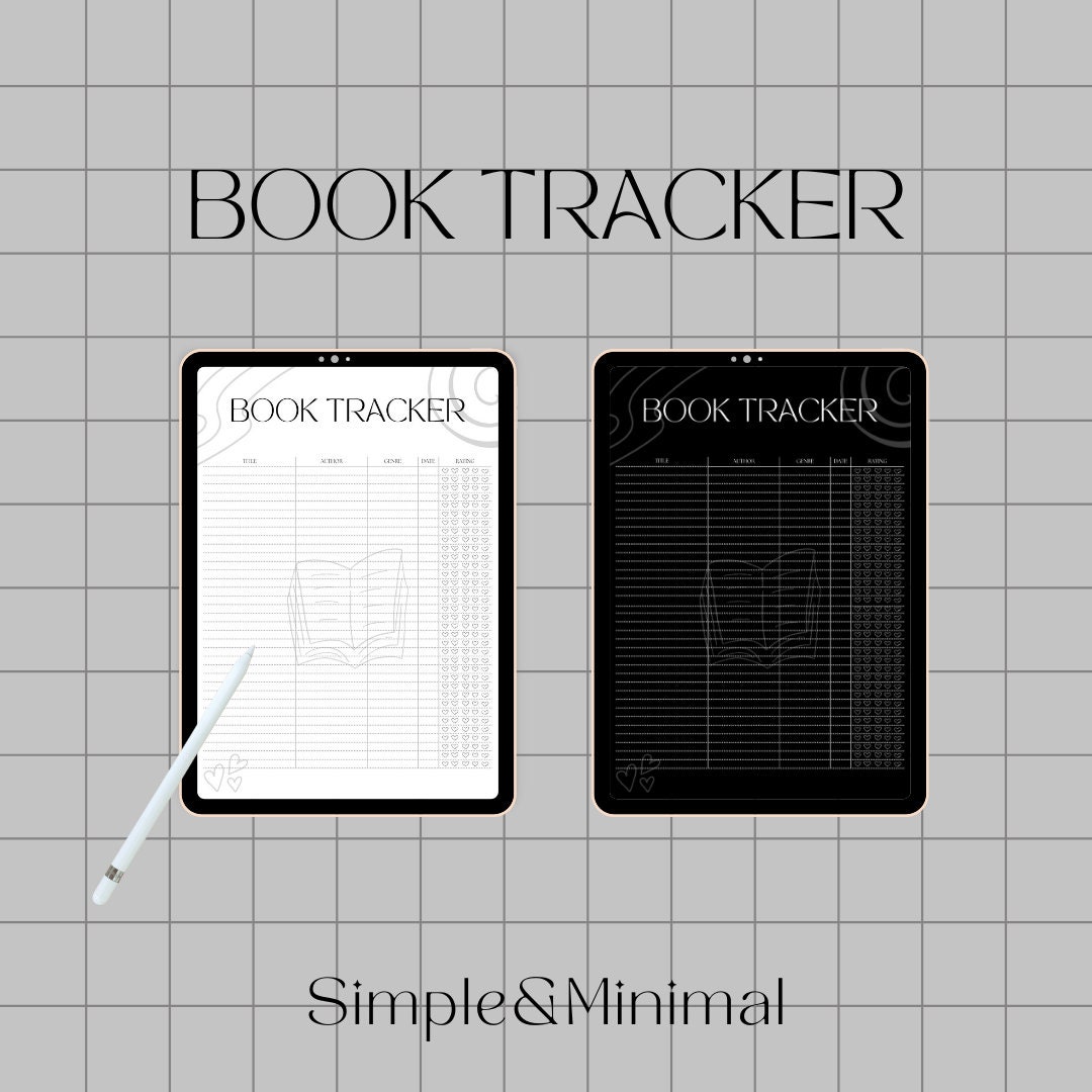 Book Tracker Printable, Book Journal PDF, Printable Book Tracker, Book ...