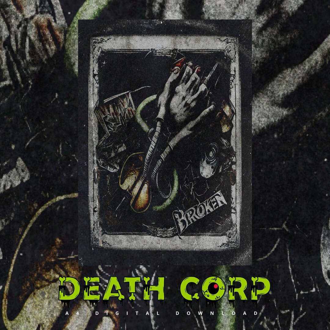 BROKEN Horror A4 Wall Art - Etsy