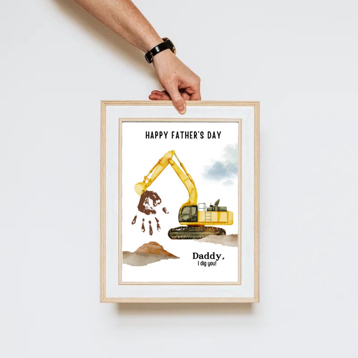 Father’s Day Handprint Craft | PRINTABLE | Gift for Dad From Kids| Diy ...