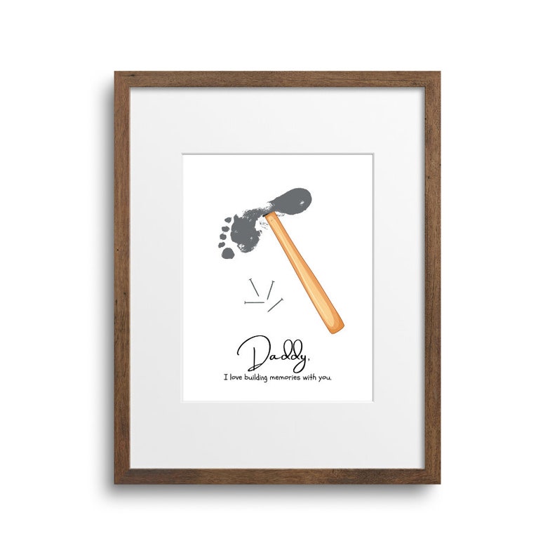 Father’s Day Footprint Craft | PRINTABLE | Gift for Dad From Kids| Diy ...