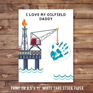 Father’s Day Handprint Craft | PRINTABLE | OILFIELD Father’s Day Craft ...