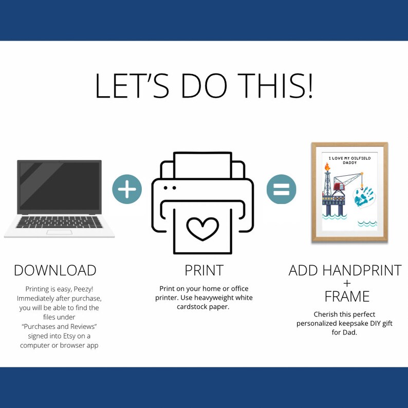 Father’s Day Handprint Craft | PRINTABLE | OILFIELD Father’s Day Craft ...