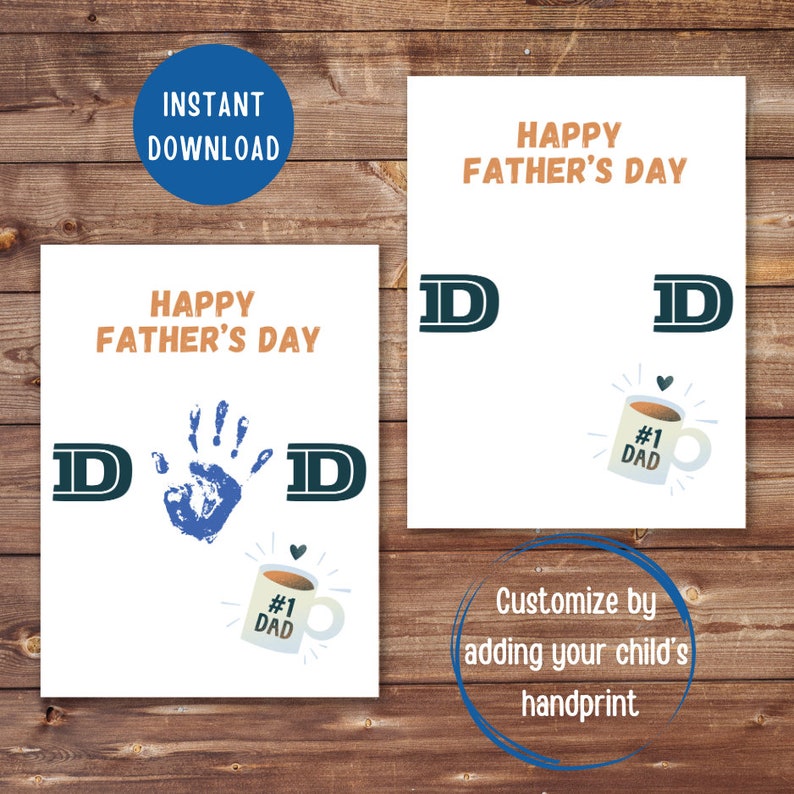 Father’s Day Handprint Craft | PRINTABLE | Baseball Handprint Craft ...