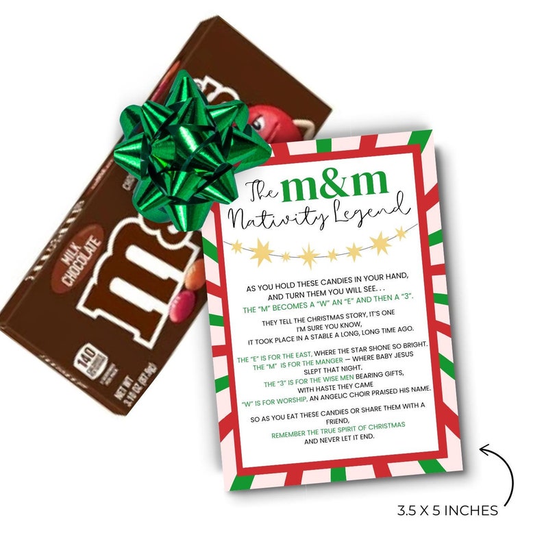 INSTANT DOWNLOAD M&M Nativity Legend Christmas Printables, Gift Tags ...