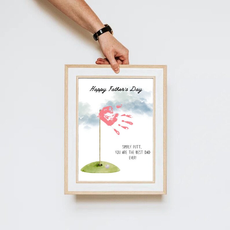 Father’s Day Handprint Craft | PRINTABLE | GOLF Father’s Day Craft ...
