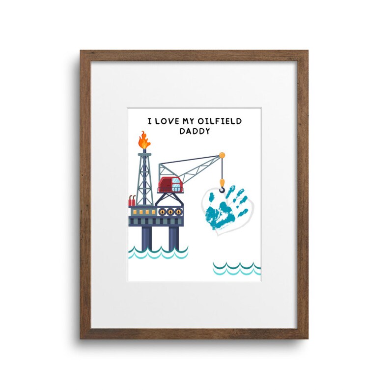 Father’s Day Handprint Craft | PRINTABLE | OILFIELD Father’s Day Craft ...