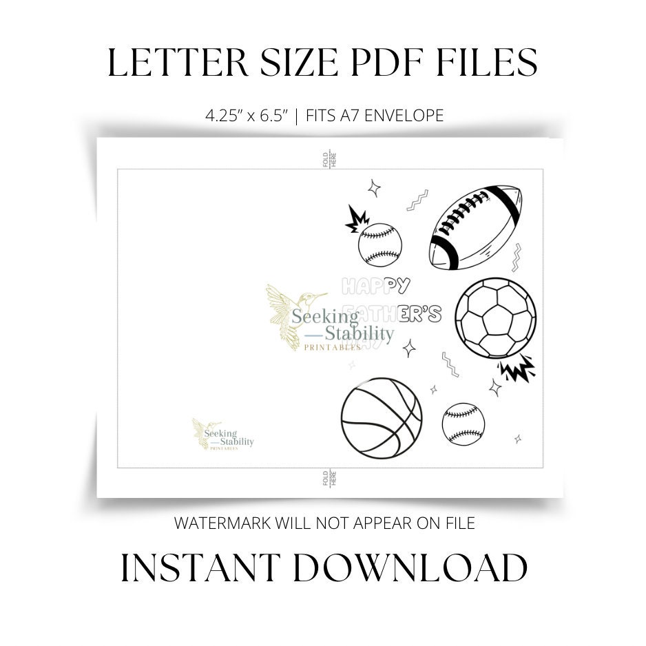 Father’s Day COLORING CARD BUNDLE | Gift for Dad From Kids| Diy ...