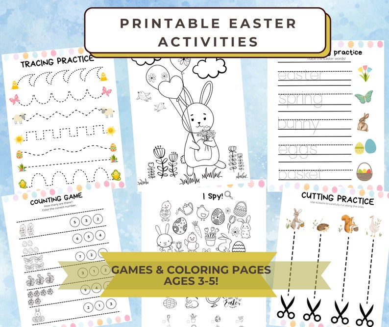 Easter Activity Printable, Easter Games, Easter Word Search, Easter ...