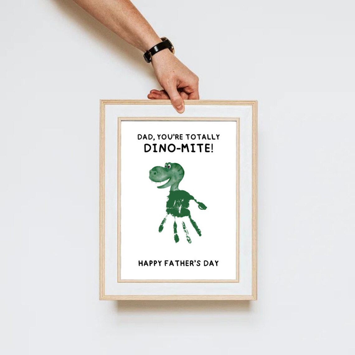 Dino-mite Father's Day Handprint Craft | DIY Gift (printable) - Etsy Canada