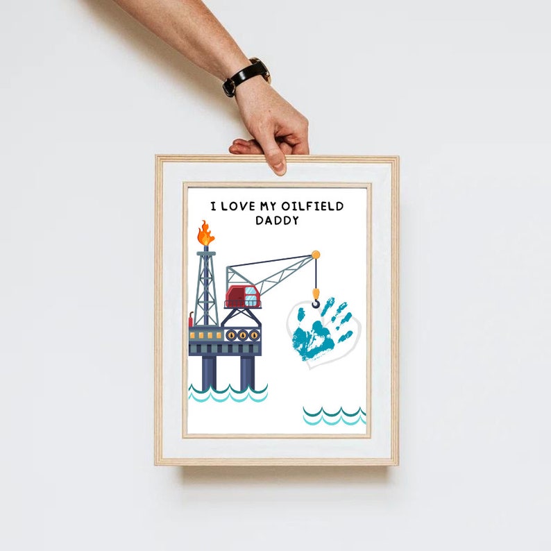 Father’s Day Handprint Craft | PRINTABLE | OILFIELD Father’s Day Craft ...