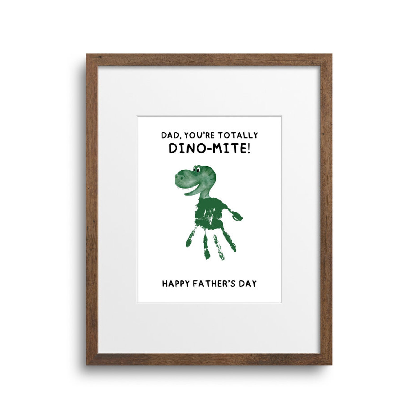 Father’s Day Handprint Craft | PRINTABLE | Dad, You’re Totally DINO ...