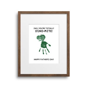 Father’s Day Handprint Craft | PRINTABLE | Dad, You’re Totally DINO ...
