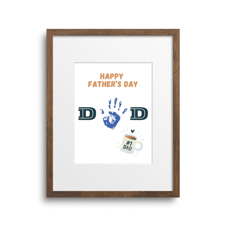 Fathers Day Handprint Craft PRINTABLE Baseball Handprint Craft Gift for ...