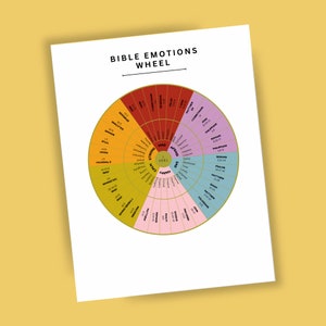 Feelings Wheel , Bible Emotions Wheel, Mental Health, Healing Health ...