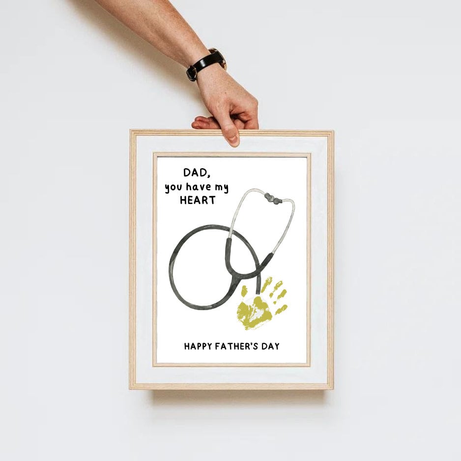 Father’s Day Handprint Craft | PRINTABLE | DOCTOR NURSE Father’s Day ...