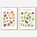 Vegetable and Fruit Print SET | Classroom Decor | Montessori Poster ...
