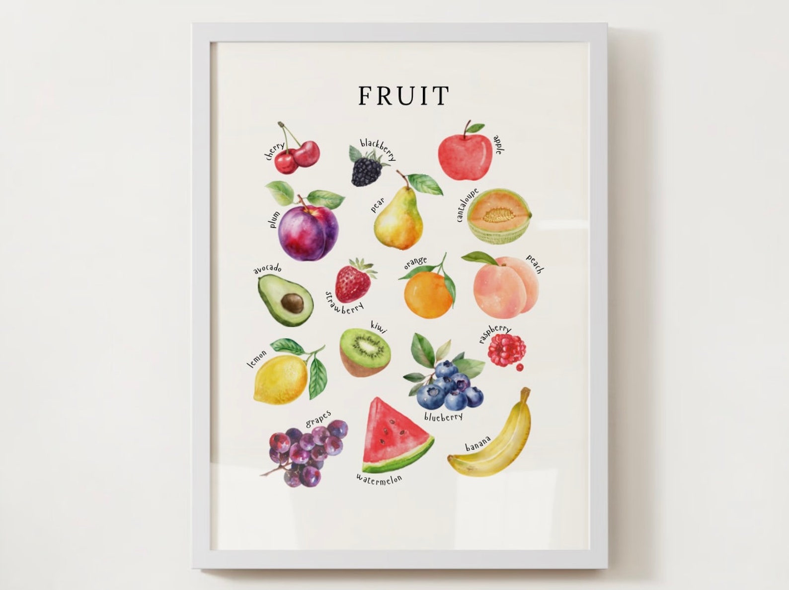 Vegetable and Fruit Print SET | Classroom Decor | Montessori Poster ...