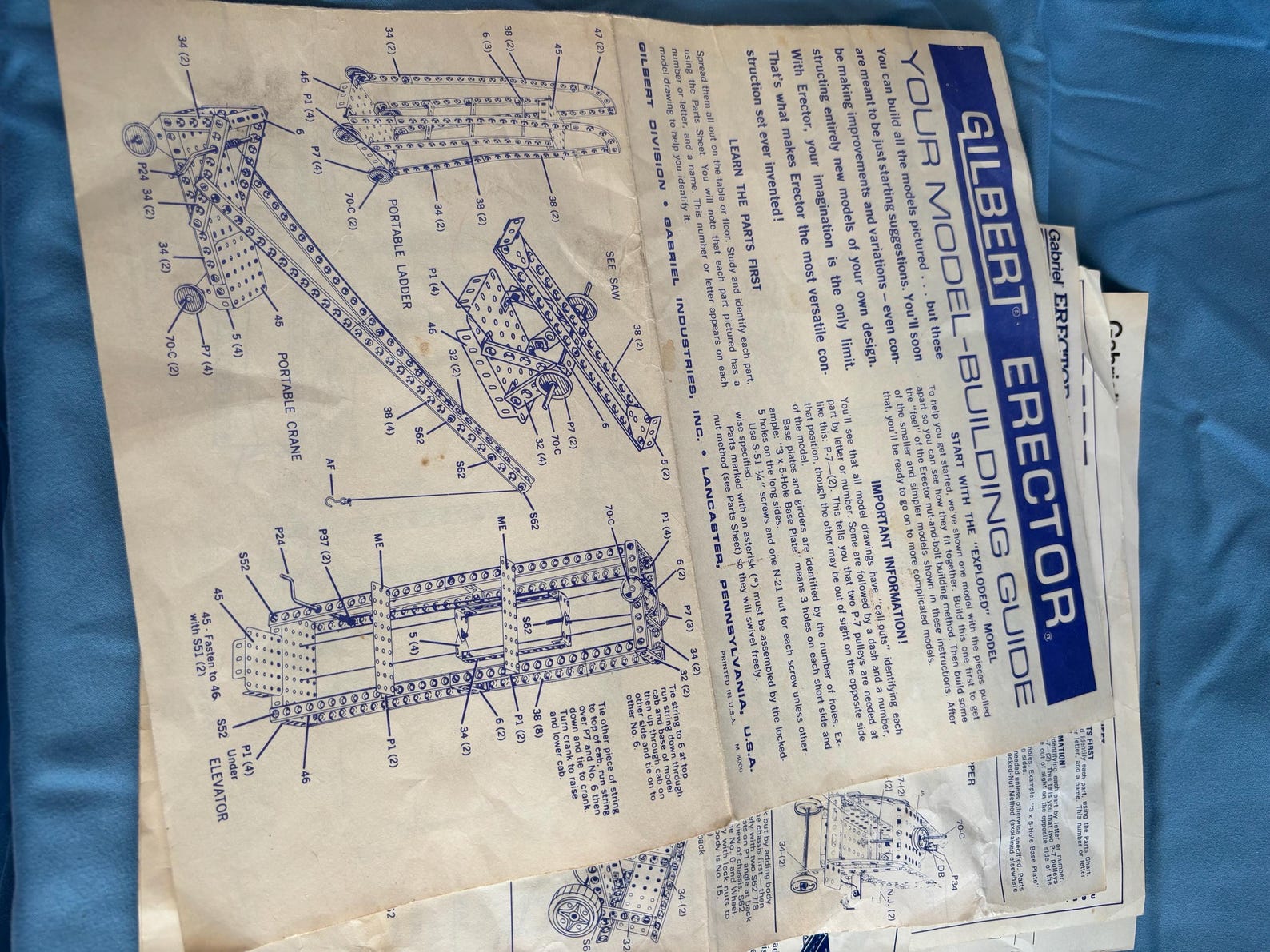 Erector Set by Gilbert -basic Builder # 8101 - Etsy