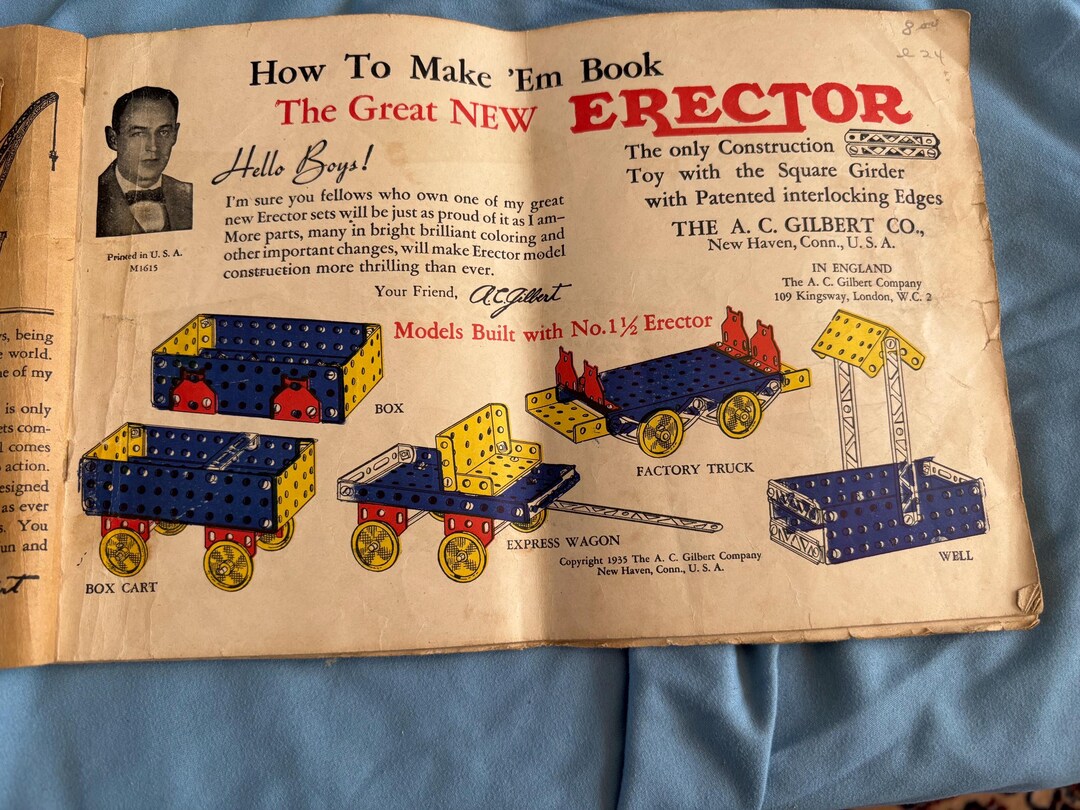 Erector -how to Make E’m Book - Etsy