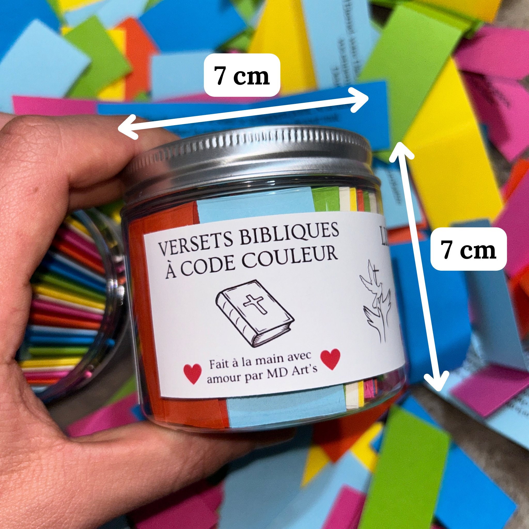 Color Coded Bible Verse Jar - Etsy