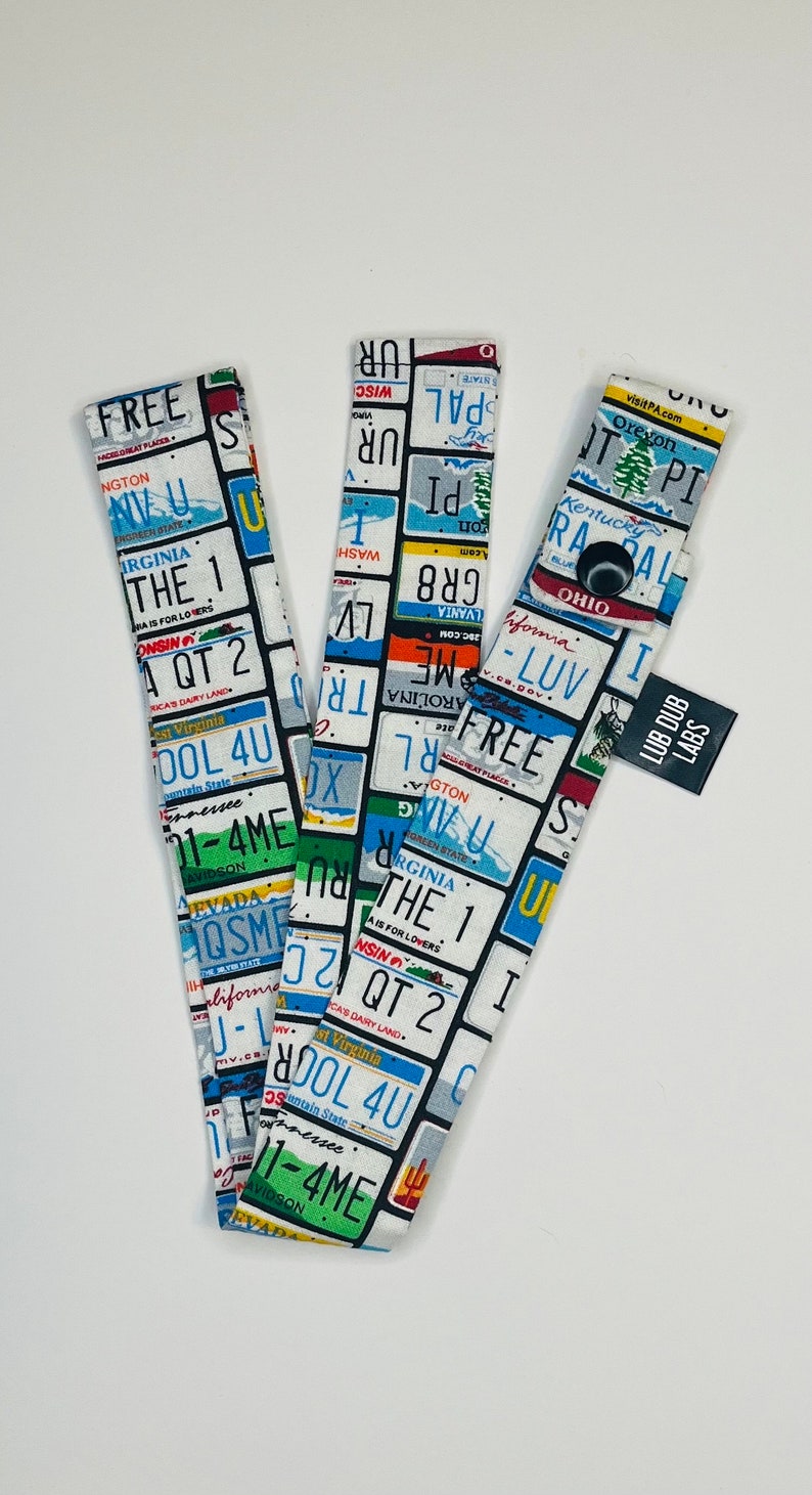 Colorful License Plate Stethoscope Scrunchie by Lub Dub Lab - Etsy