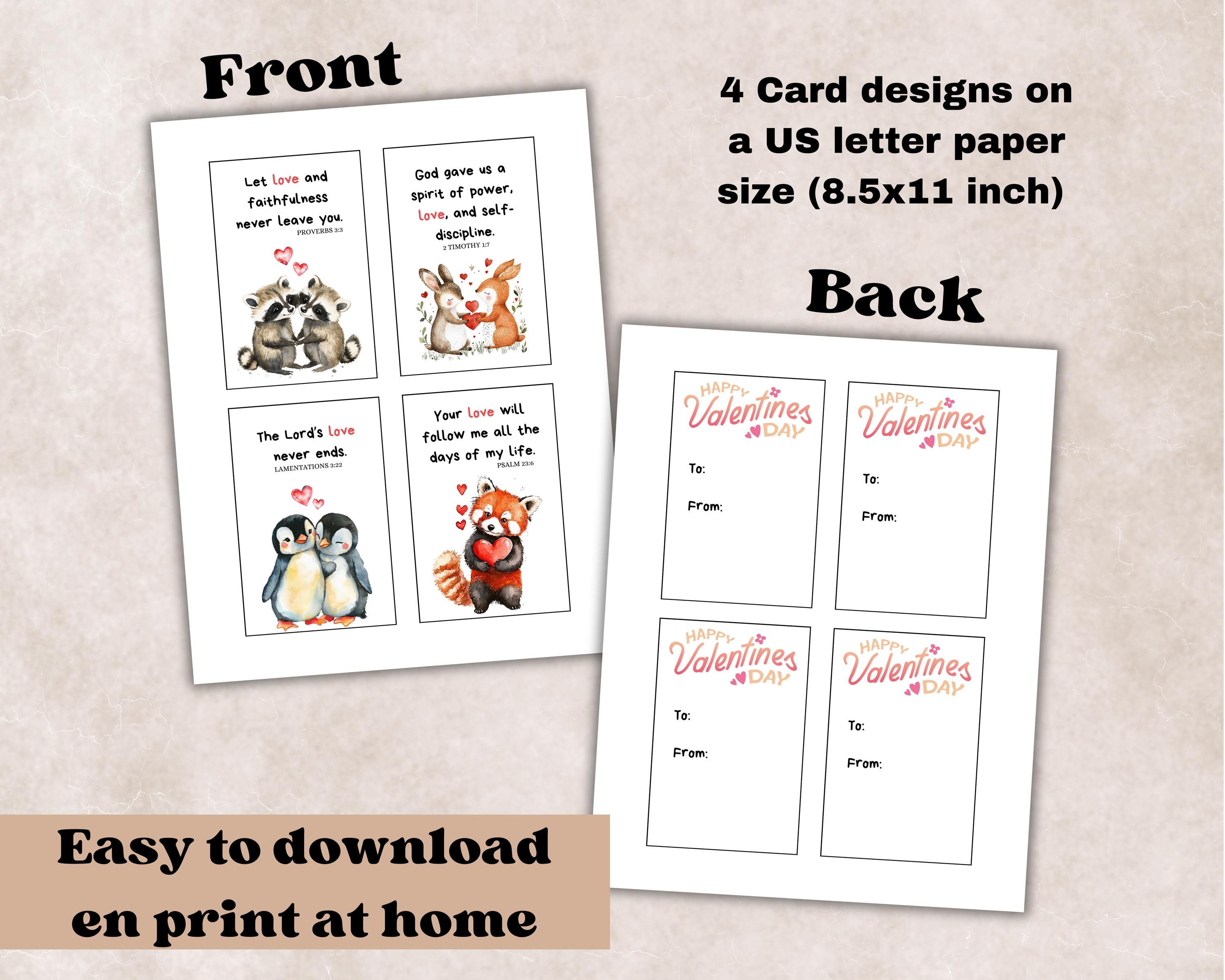 Lunch Box Notes, Christian Valentines Day for Kids, 28 Bible Verse ...
