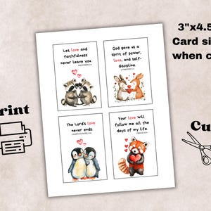 Lunch Box Notes, Christian Valentines Day for Kids, 28 Bible Verse ...
