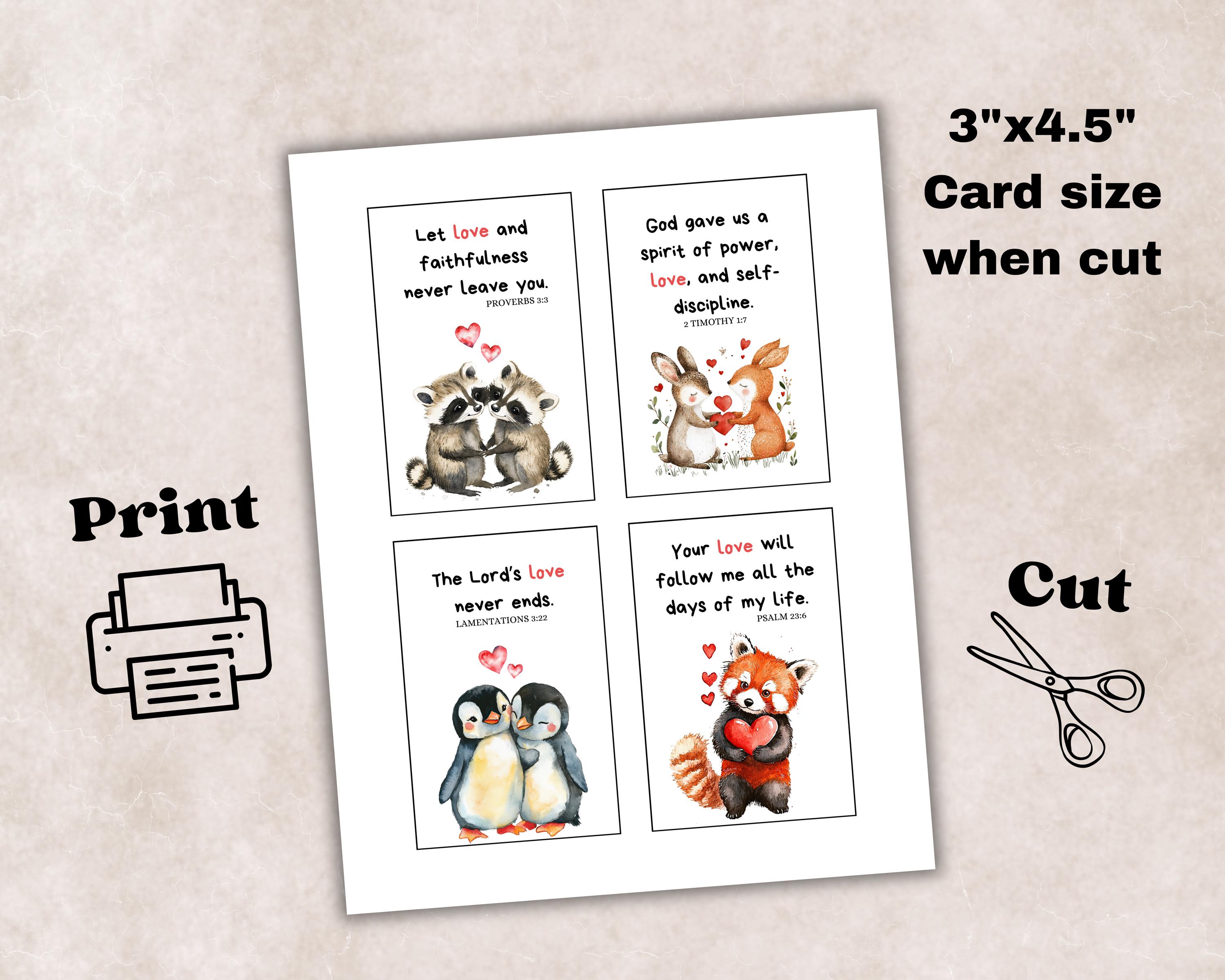 Lunch Box Notes, Christian Valentines Day for Kids, 28 Bible Verse ...