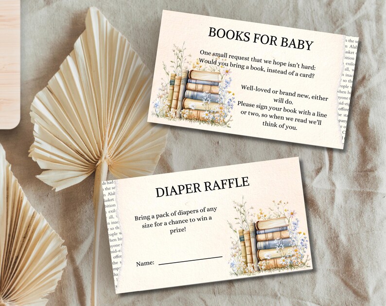 A New Chapter Begins Baby Shower Invitation Bundle, Gender Neutral ...