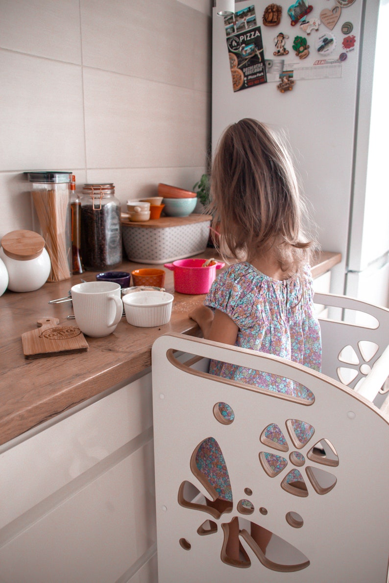 Kitchen Helper Butterfly Ladder, Kids Helper, Learning Stool, Learning ...
