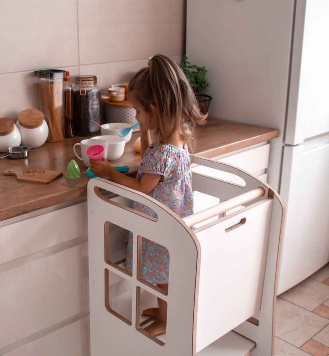 Kitchen Helper, Kids Furniture, Montessori Toddler Kitchen Helper ...