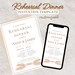 RUSTIC REHEARSAL DINNER Invitation Rustic Wedding Invitation Template ...