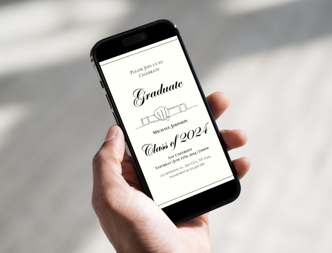 GRADUATION Invitation Template | CONGRATS GRAD | Graduation Invites ...